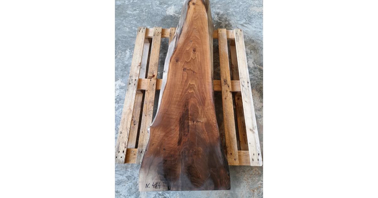 plateau noyer live edge n454 - Bois plateau table brut - rbbois